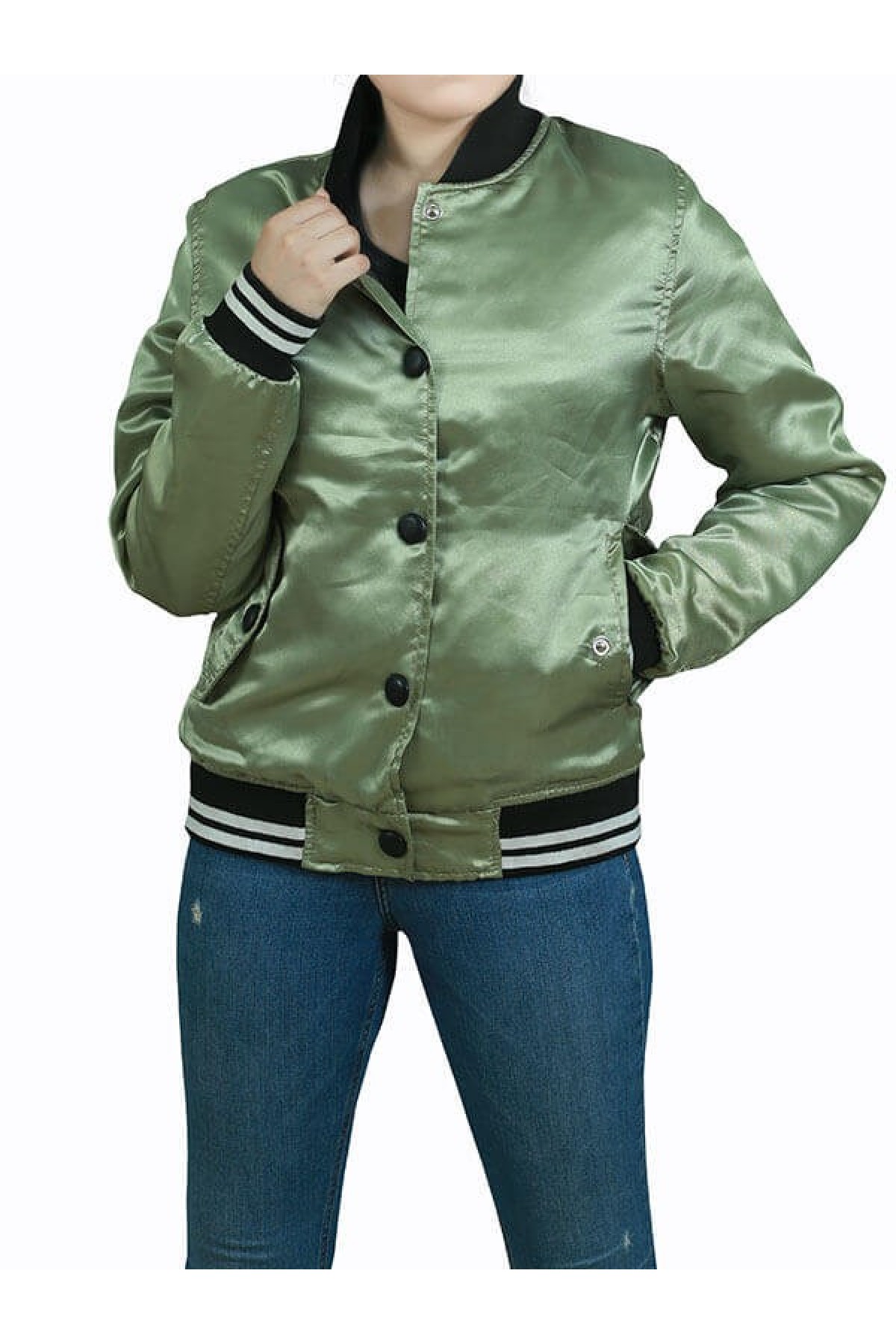 Jodie Comer Killing Eve Satin Jacket