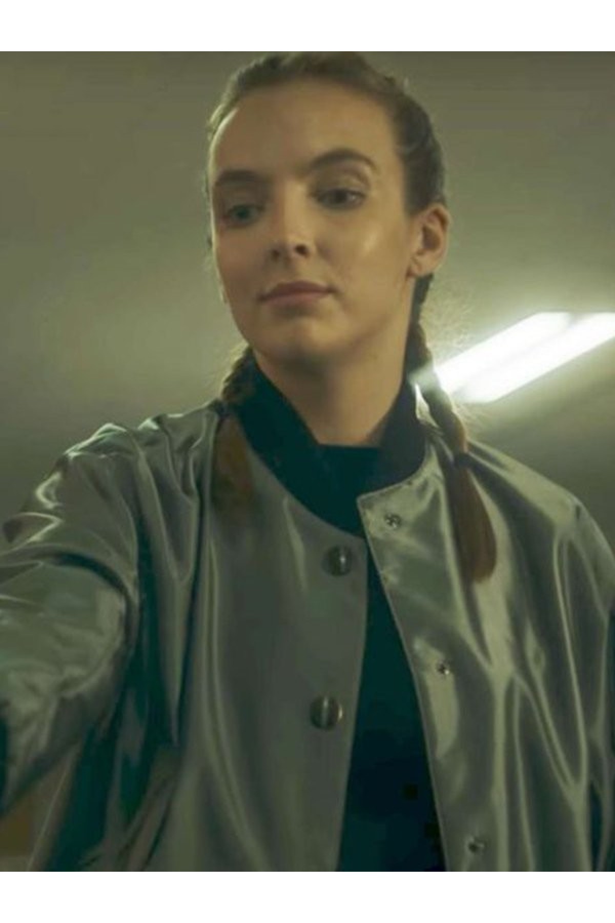 Jodie Comer Killing Eve Satin Jacket