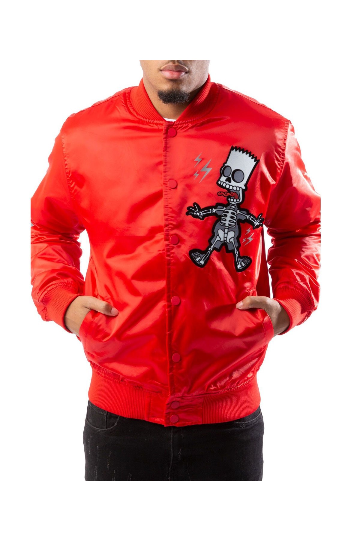 Maxima Electro Bart Bomber Red Jacket