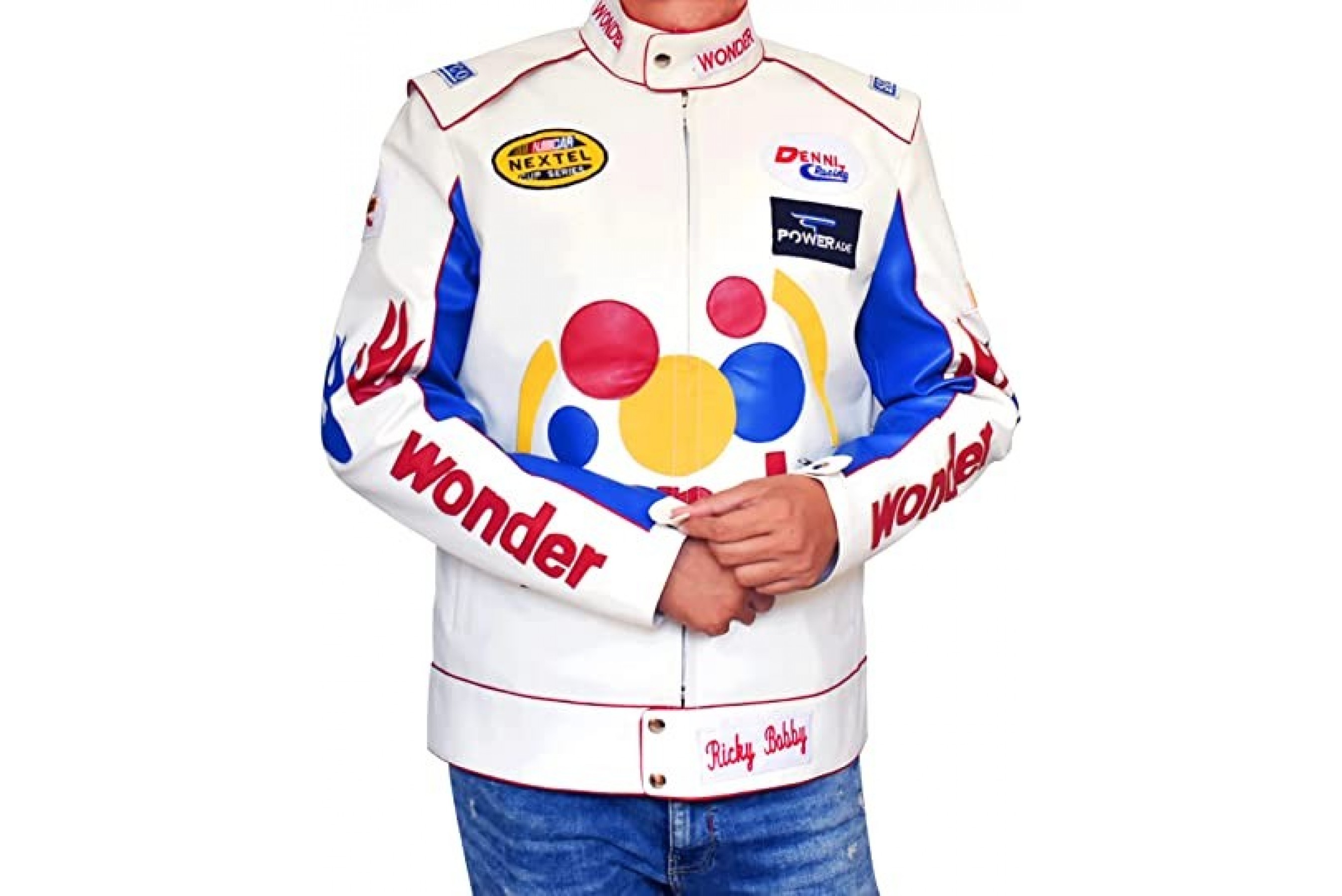 Talladega Nights Ricky Bobby Wonder Bread Leather Jacket