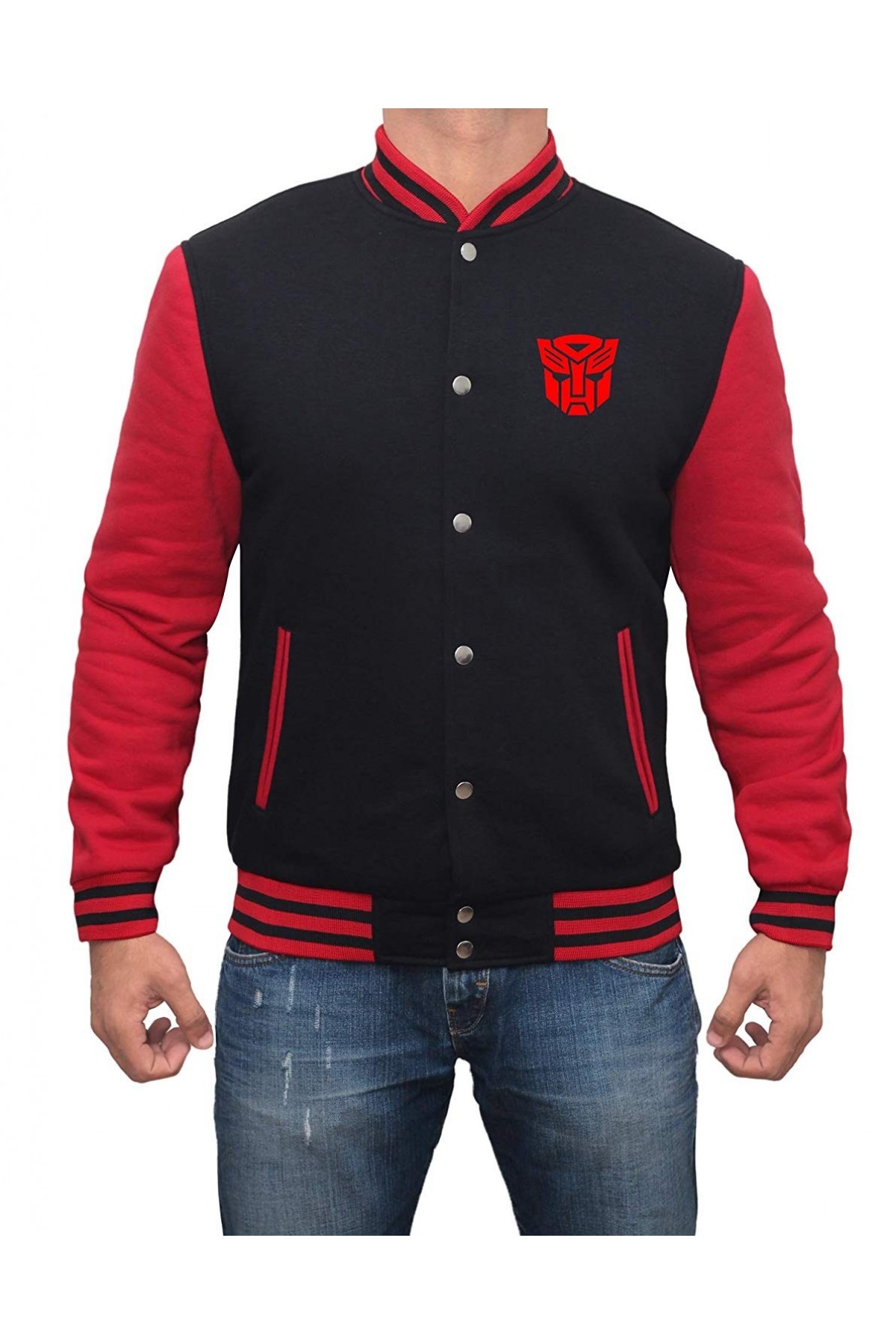 Transformers Knight Logo Varsity Jacket