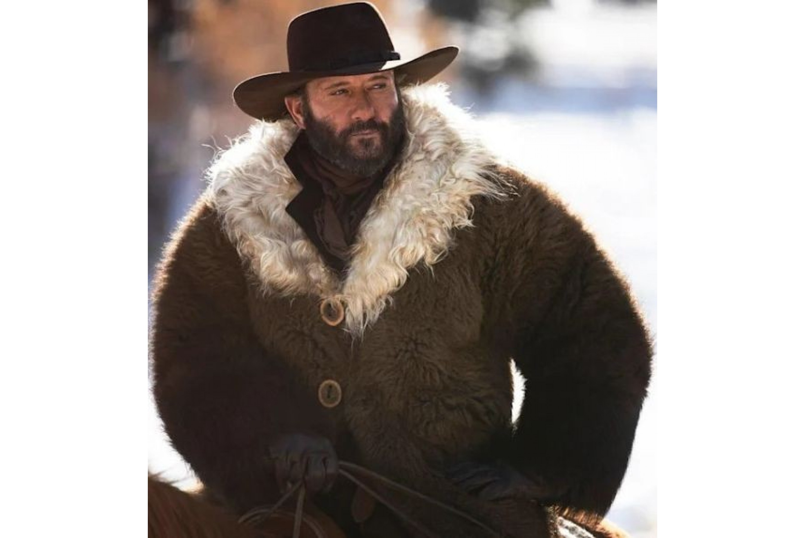 Yellowstone Origin 1883 James Dutton Brown Fur Coat