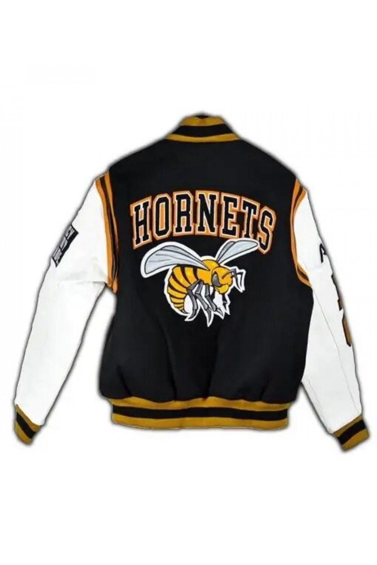 Alabama State University Letterman Black And White Bomber Jacket