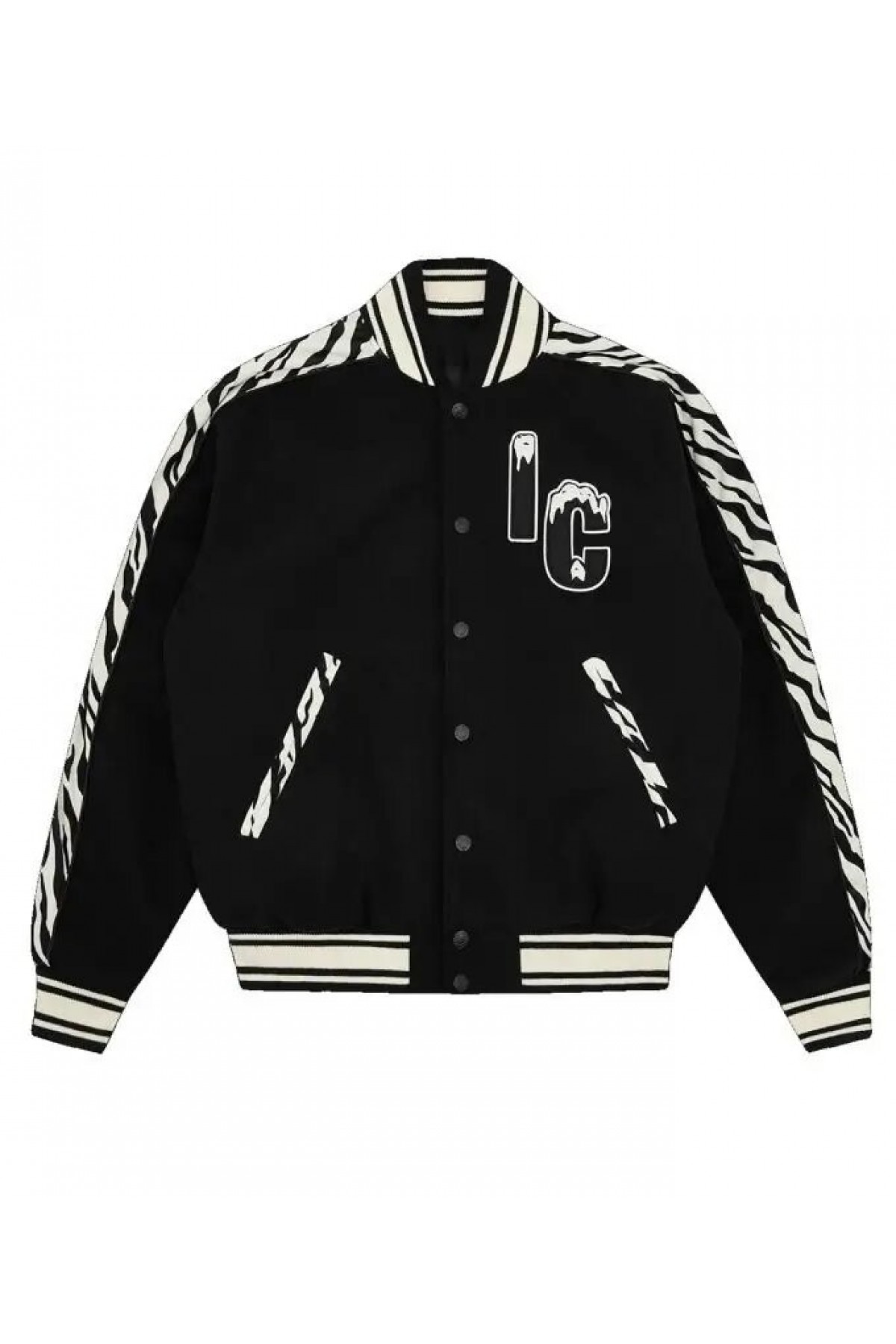 Billionaire Boys Club Ice Cream Zebra Black Wool Jacket