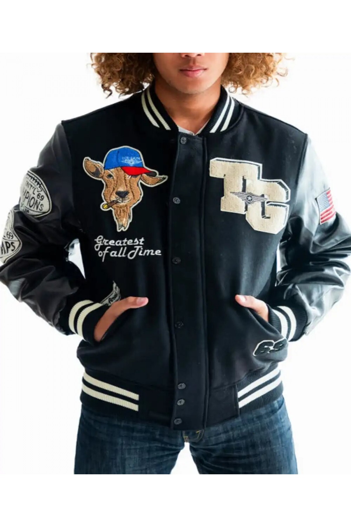 Goat Varsity Bomber Jacket