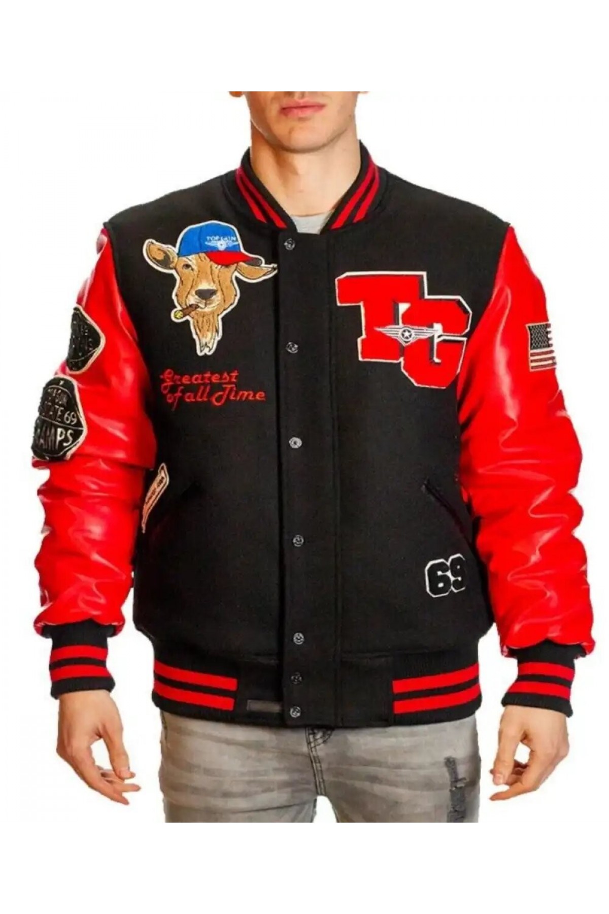 Goat Varsity Bomber Jacket