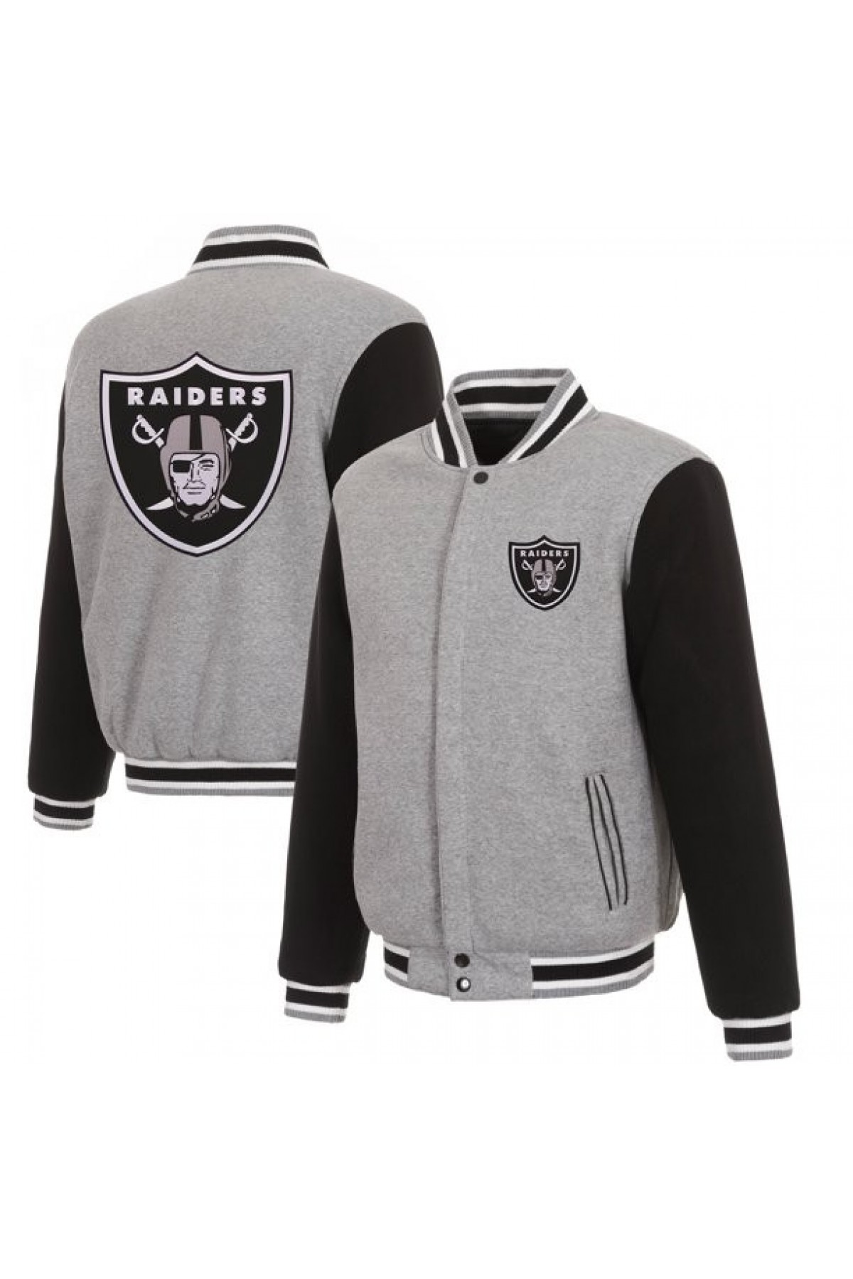 Las Vegas Raiders Black and Gray Jacket
