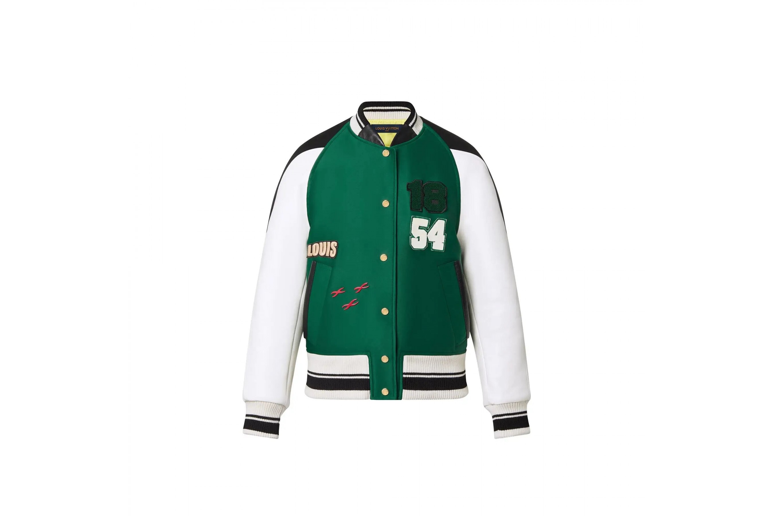Louis Vuitton Patch Green Varsity Jacket