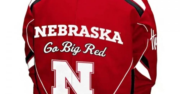 Nebraska Huskers Go Big Red Varsity Bomber Jacket