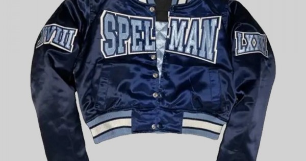 Spelman College Cropped Varsity Women’s Jacket