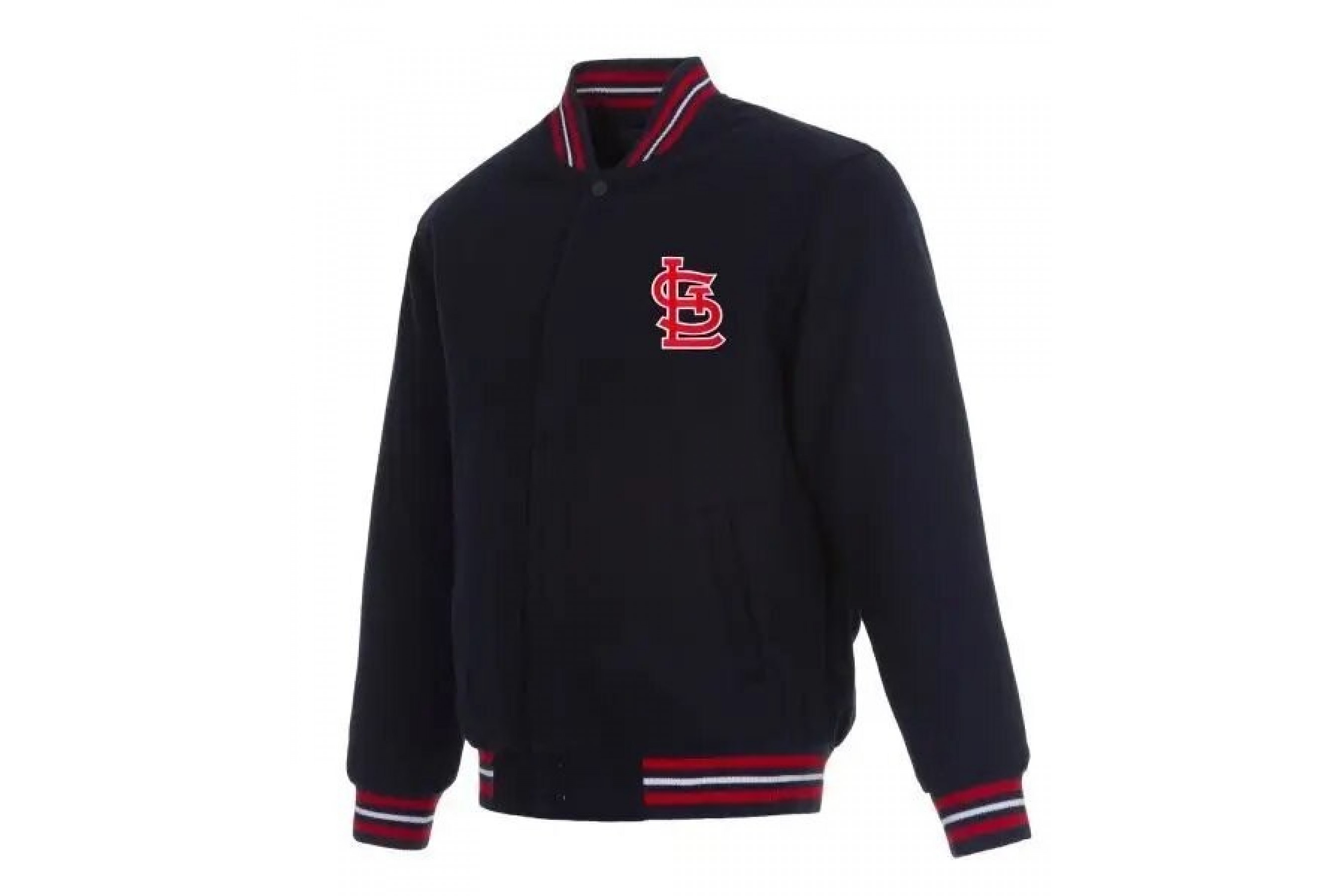 St Louis Cardinals Reversible Navy Blue Varsity Jacket