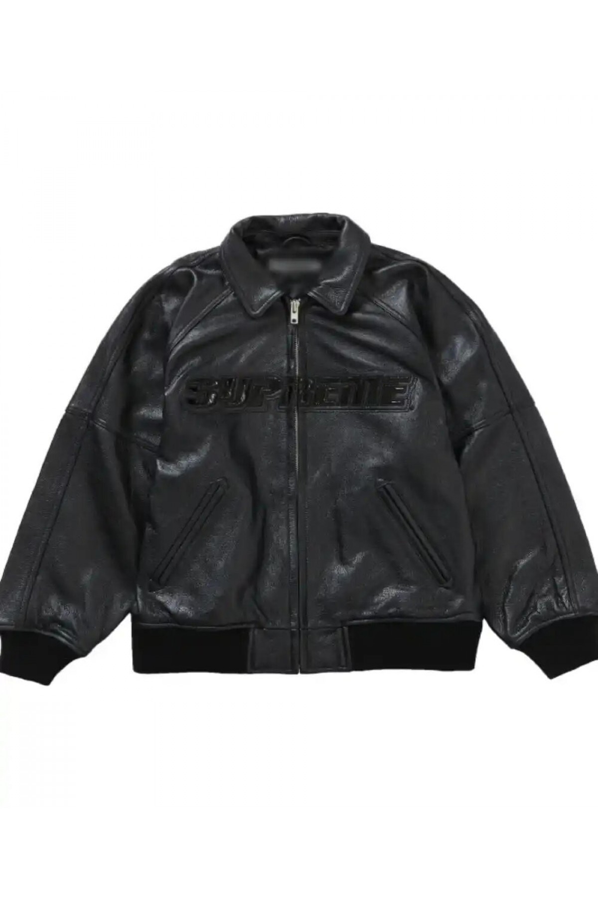 Supreme Silver Surfer Bomber Varsity Leather Jacket