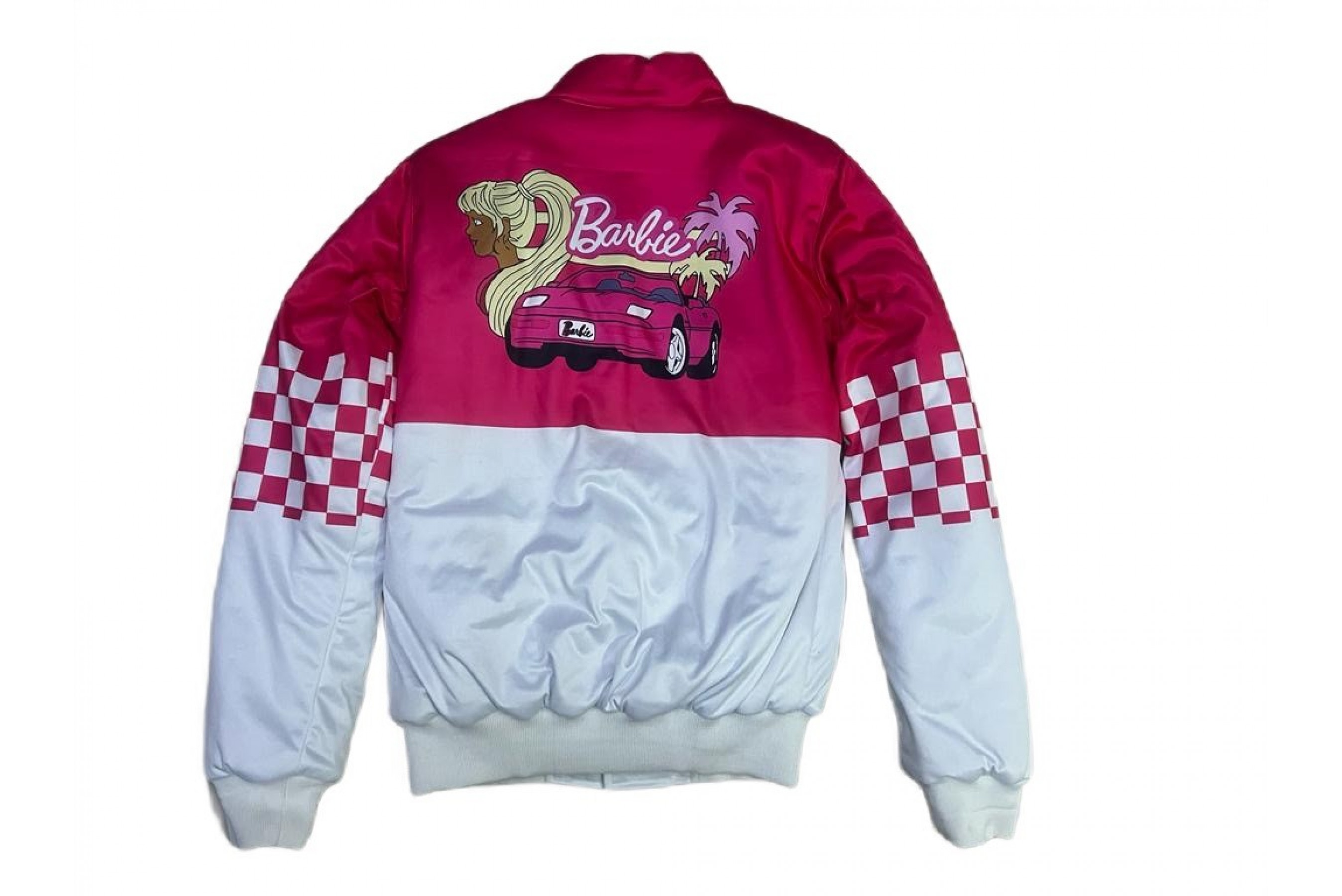 Barbie Pink Checkered Racer Jacket