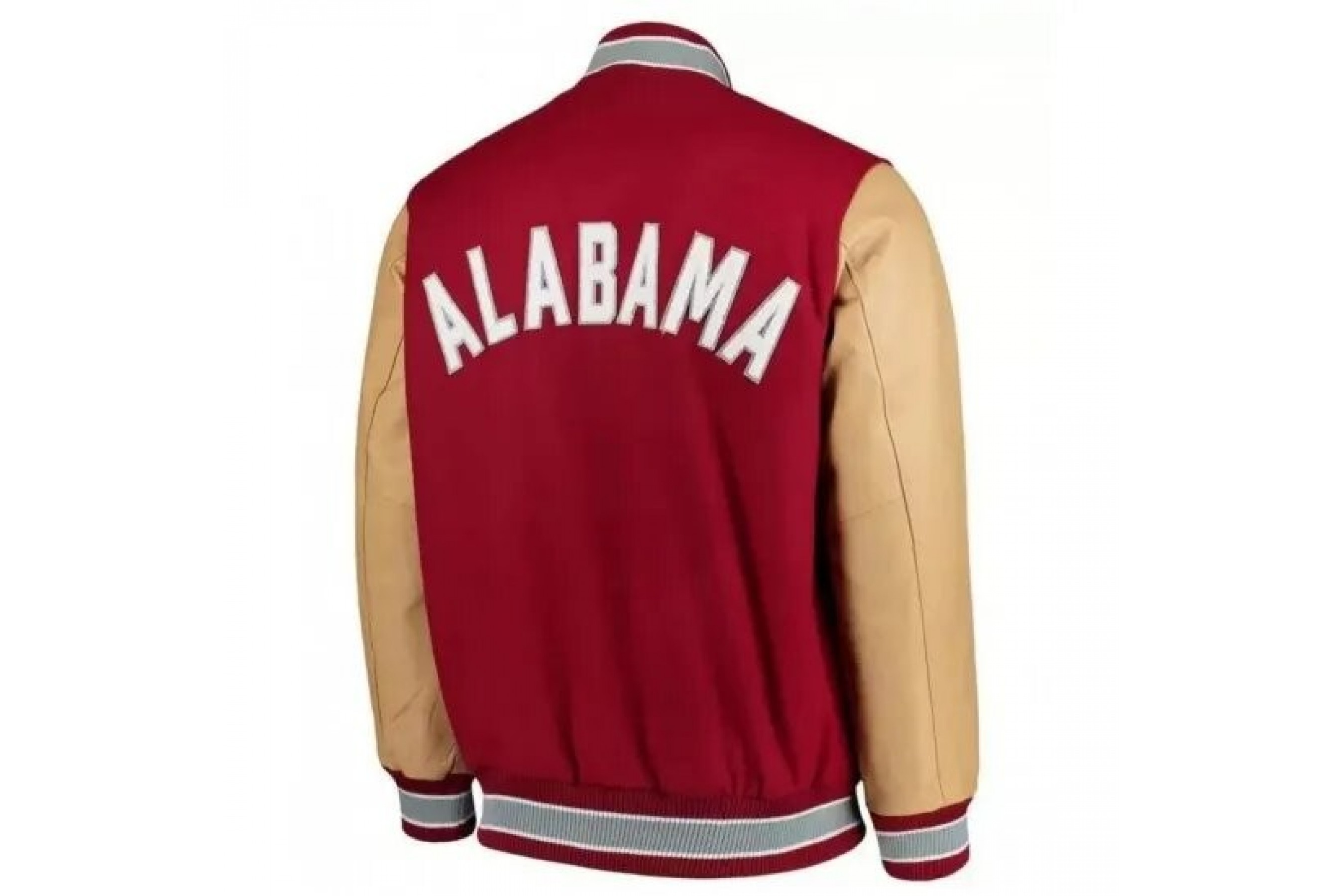 Alabama Crimson Tide Red Letterman Varsity Wool Jacket