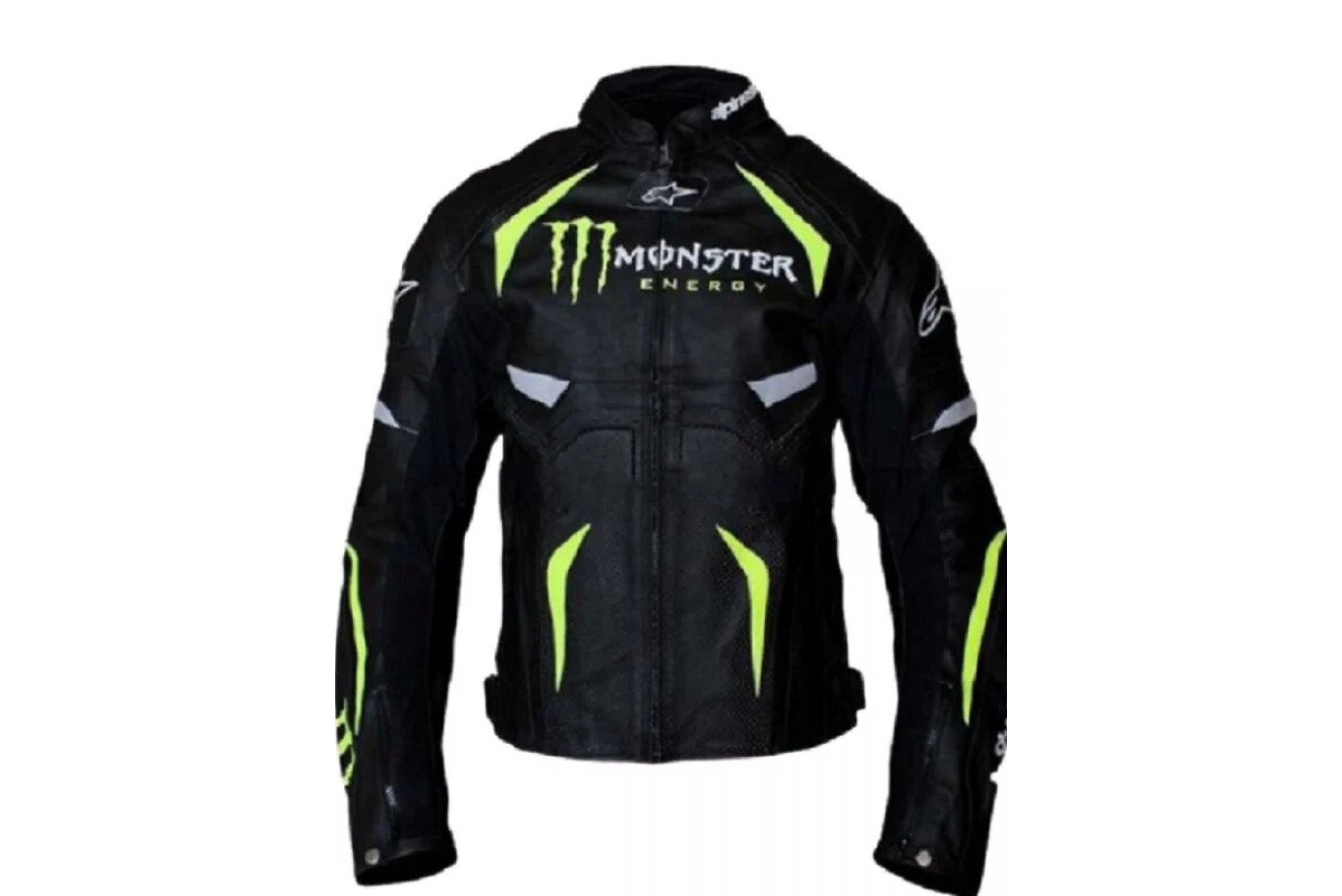 Alpinestars Monster Energy Scream Black Leather Jacket