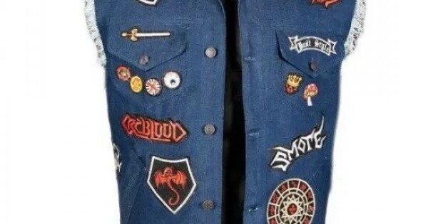 Barley Lightfoot Onward Blue Patched Denim Vest 5861