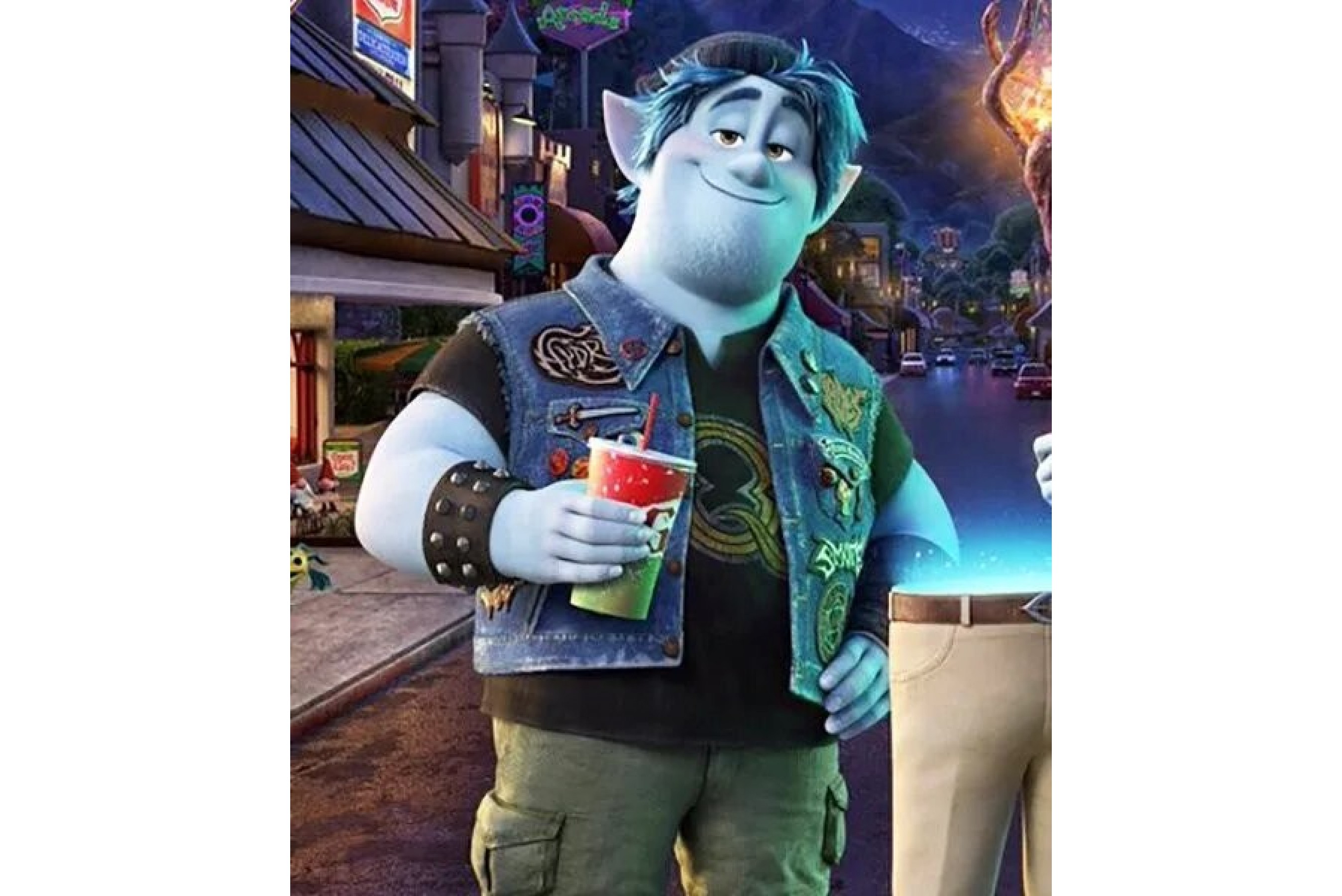 Barley Lightfoot Onward Blue Patched Denim Vest