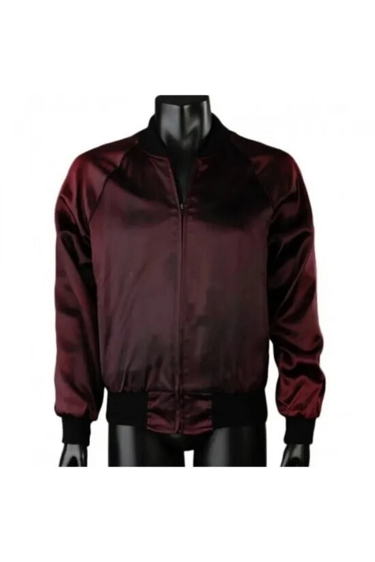 Blade Runner Crew 1982 Bomber Maroon Satin Jacket