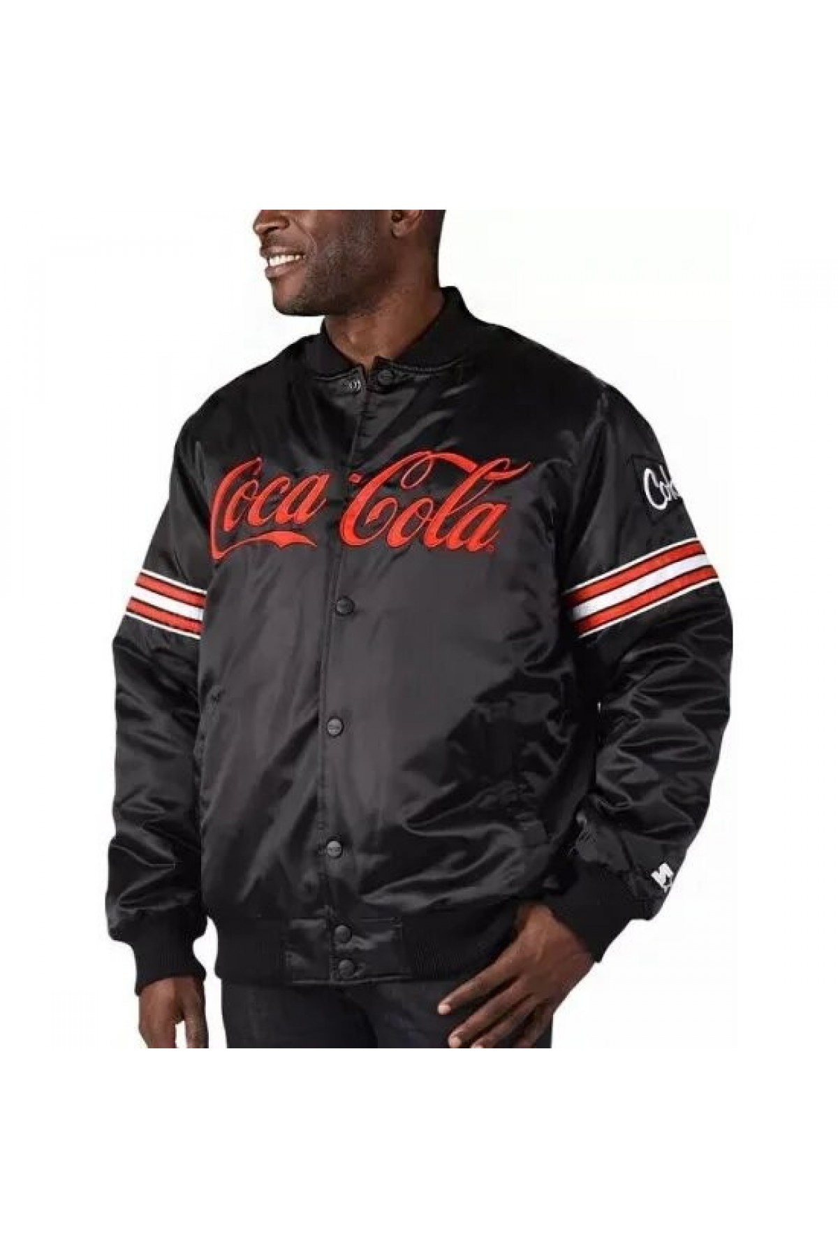 Coca Cola Black Bomber Satin Jacket