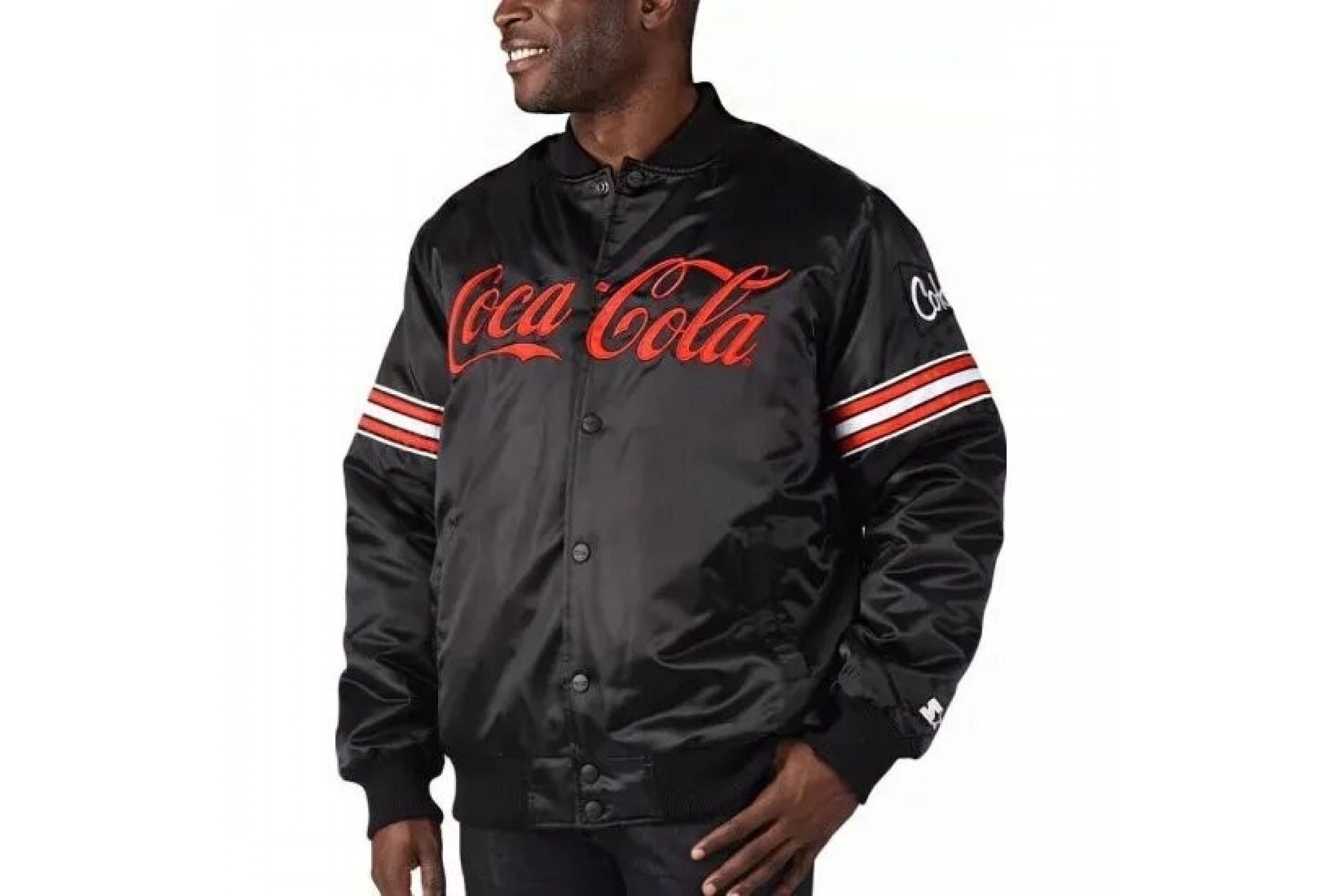 Coca Cola Black Bomber Satin Jacket