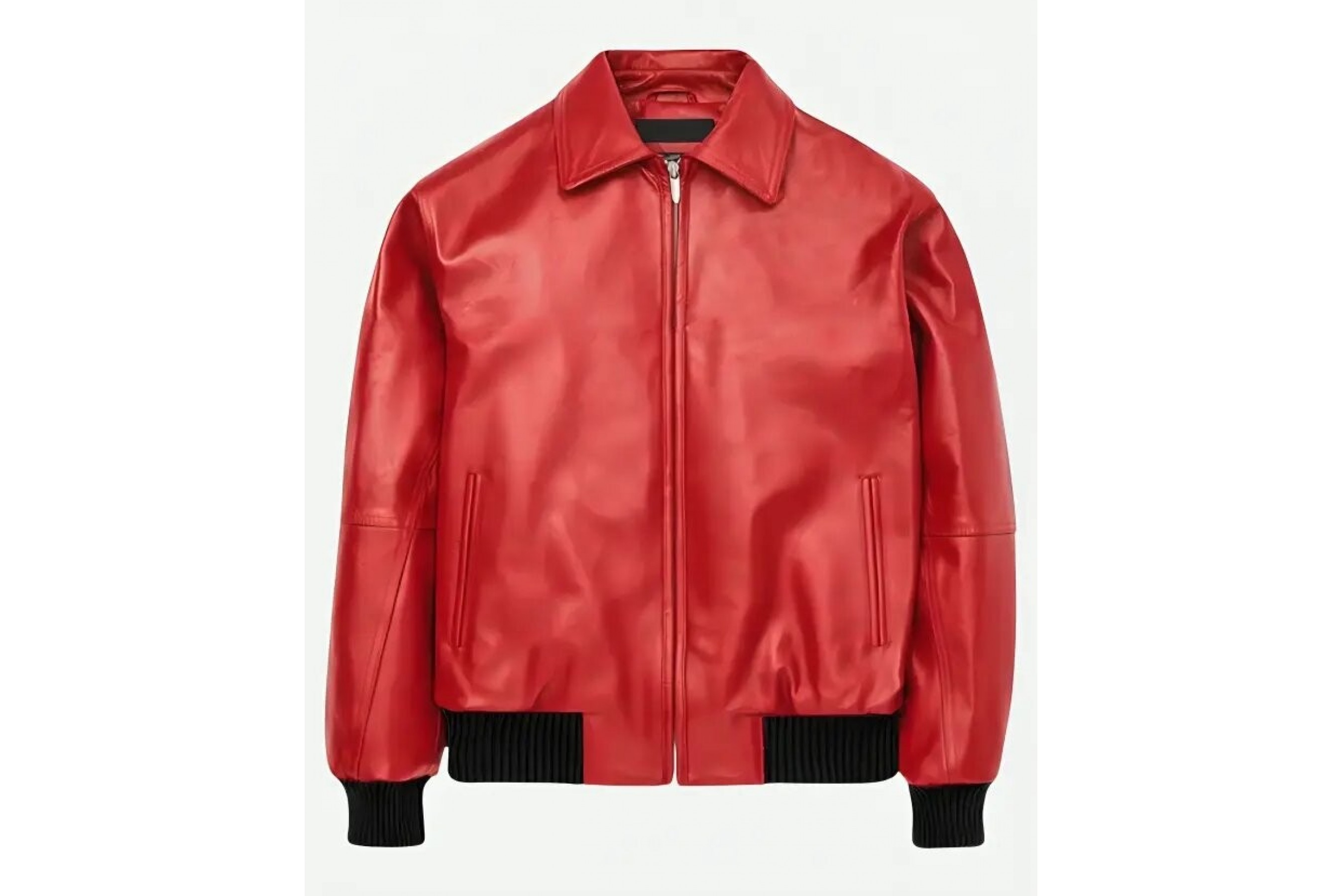 Drake Albanian Flag Red Leather Jacket