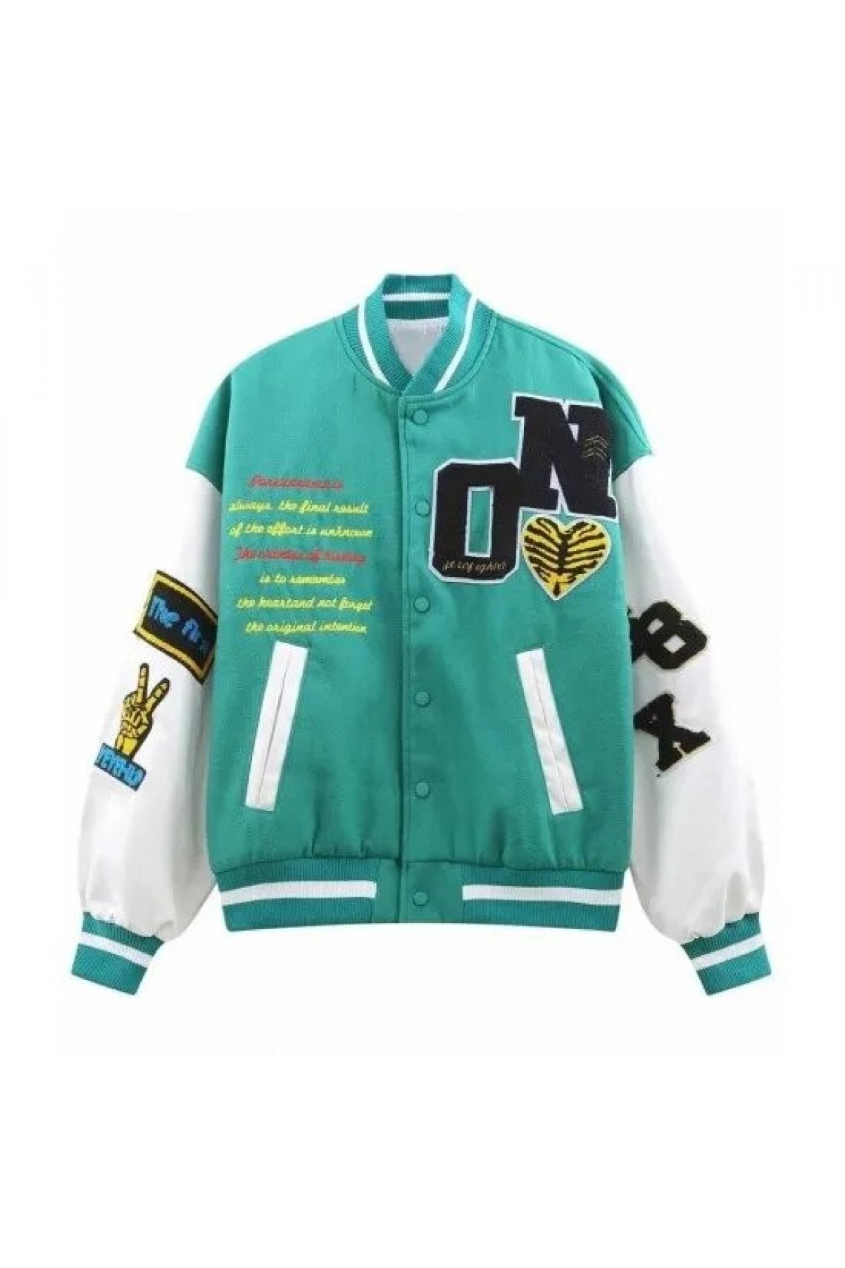 Fighter Dinosaur Skeleton T-Rex Letterman Varsity Jacket