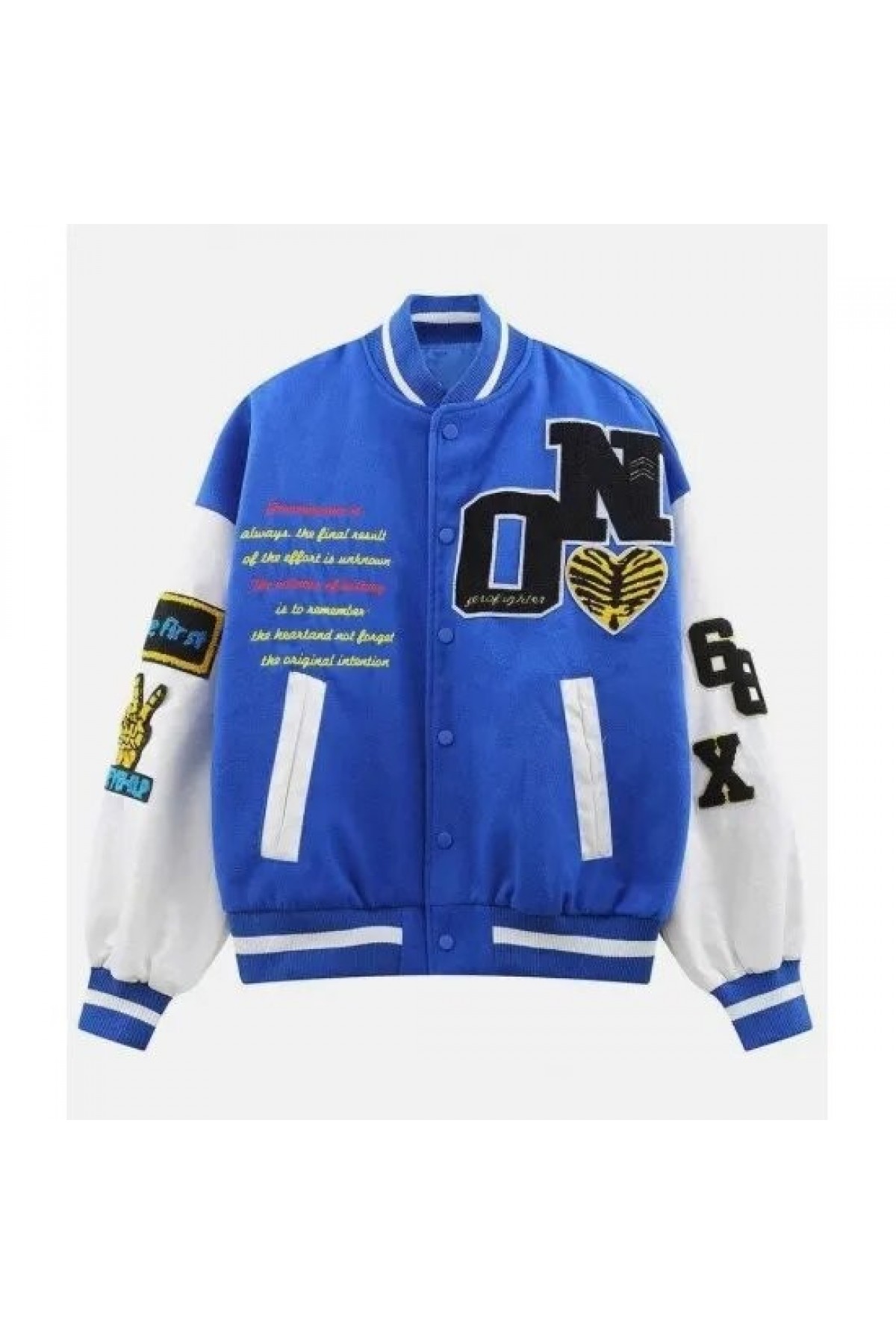 Fighter Dinosaur Skeleton T-Rex Letterman Varsity Jacket