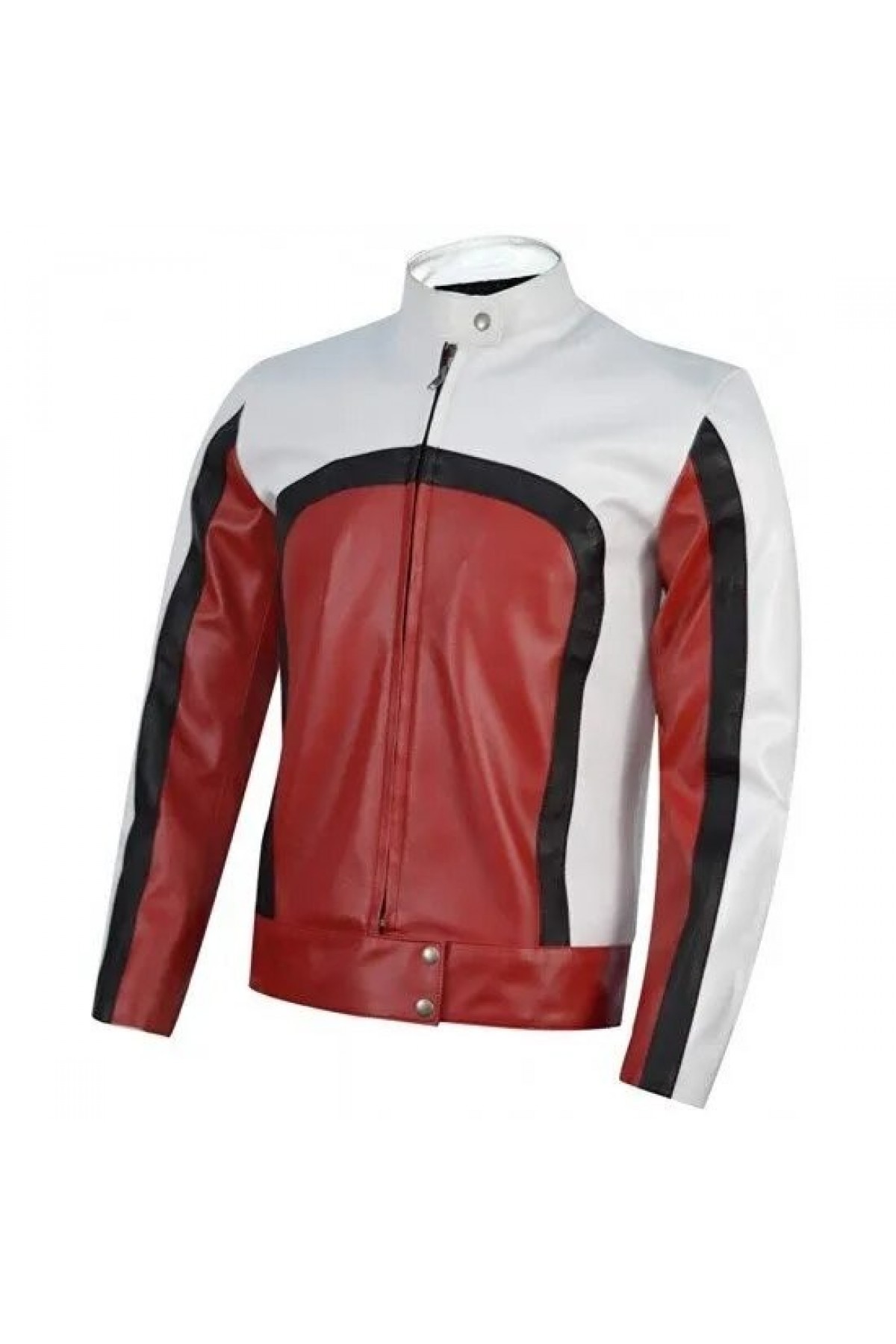 Freddie Mercury Bohemian Rhapsody Concert Red and White Leather Jacket