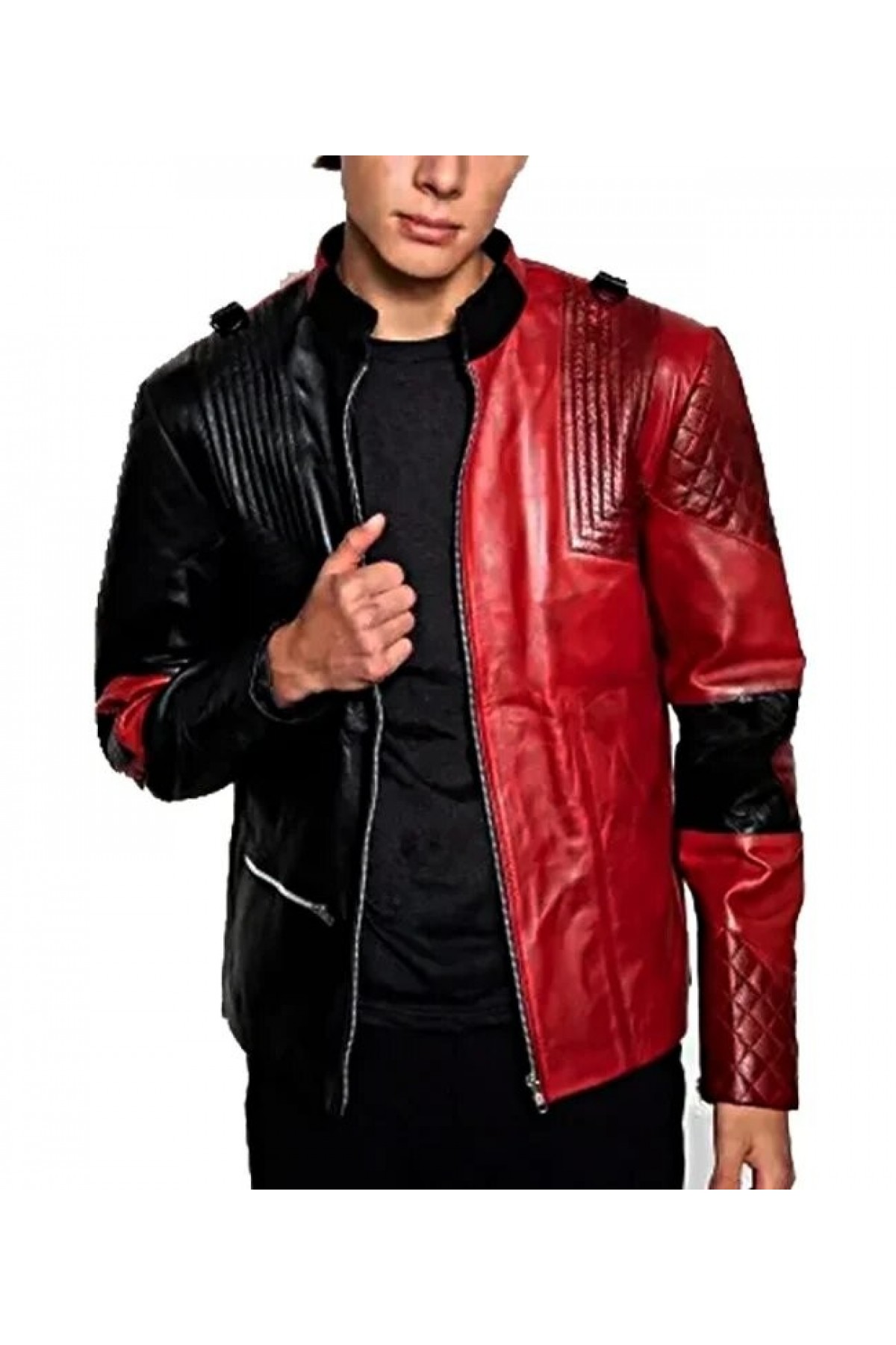 Mens Harley Live Fast Die Clown Leather Jacket