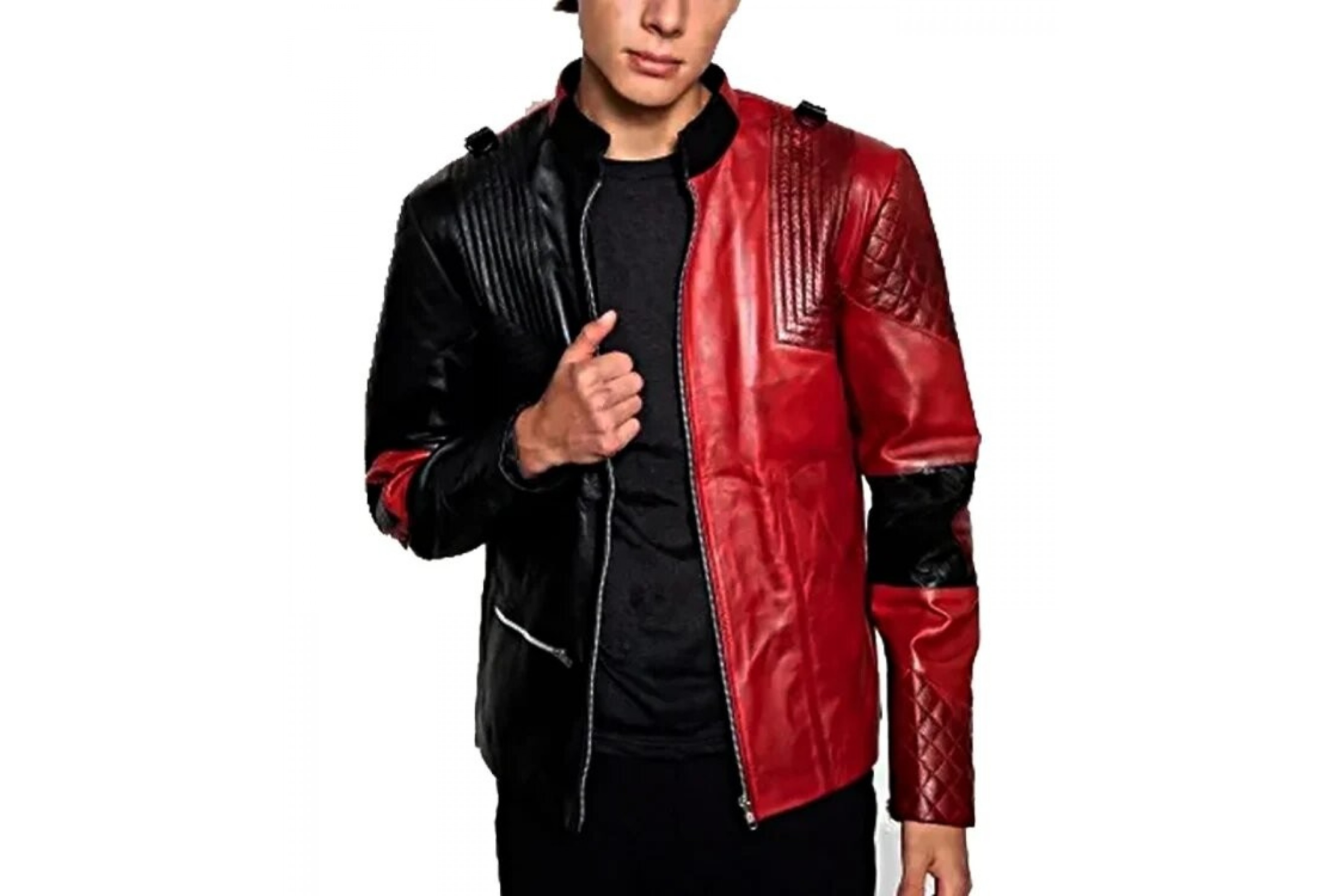 Mens Harley Live Fast Die Clown Leather Jacket