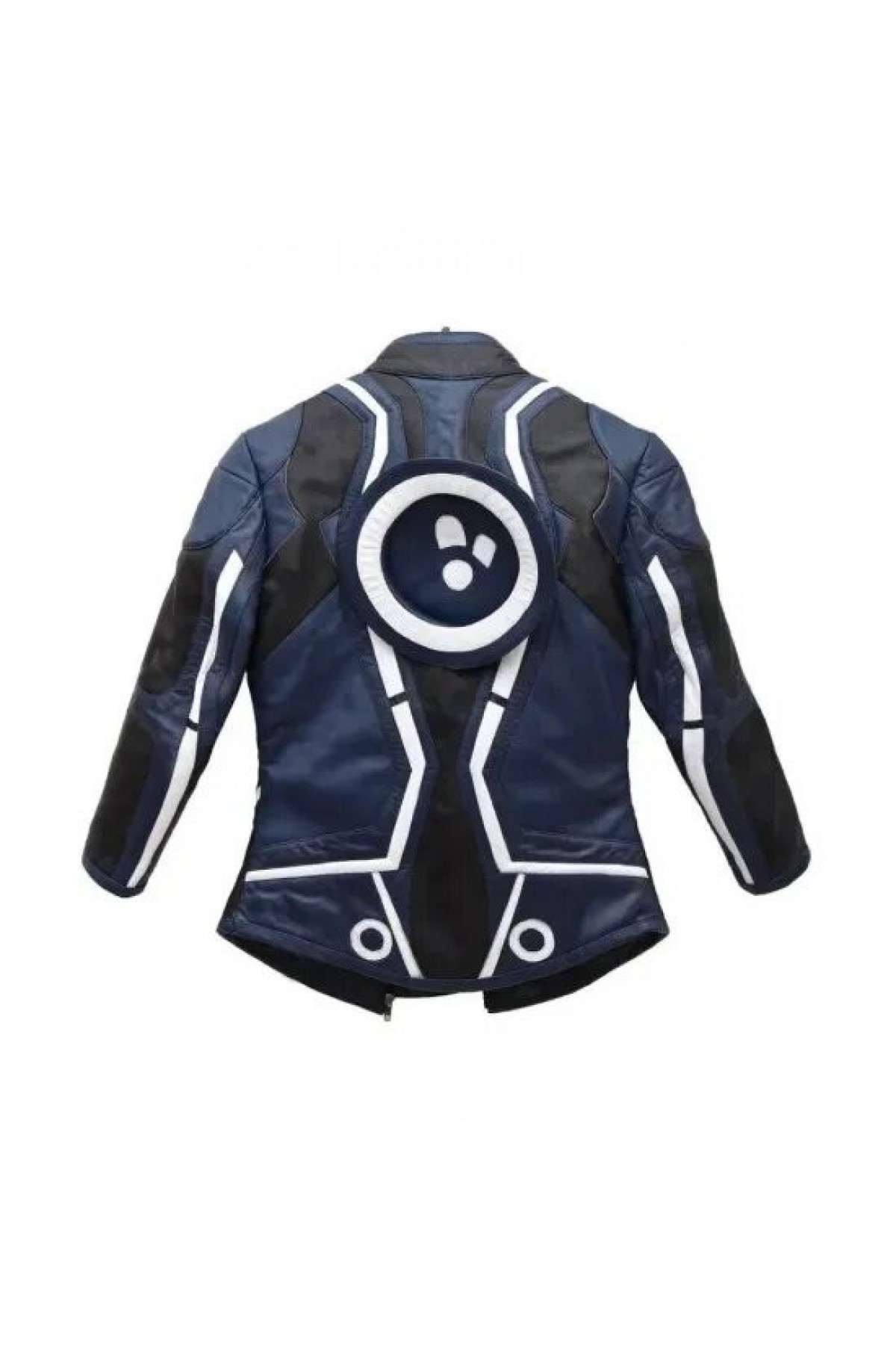Tron Legacy Sam Flynn Blue and Black Leather Jacket