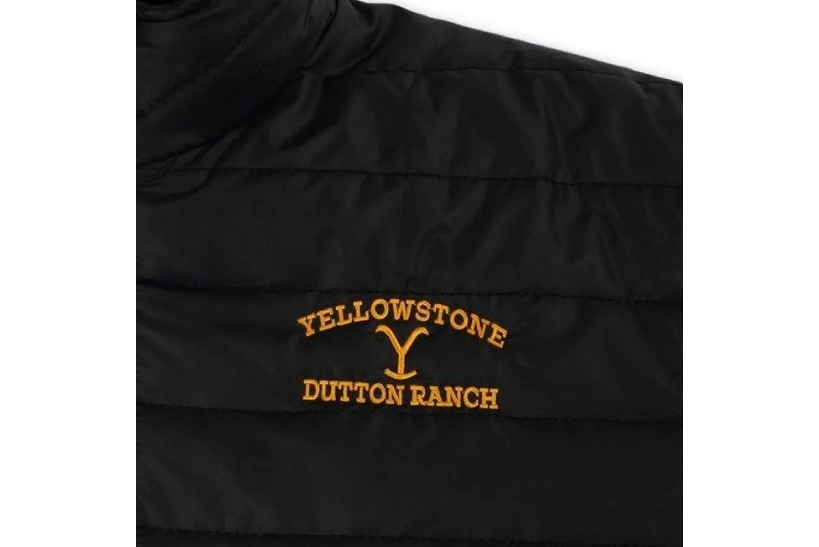 Yellowstone Season 05 Dutton Ranch Black Puffer Jacket