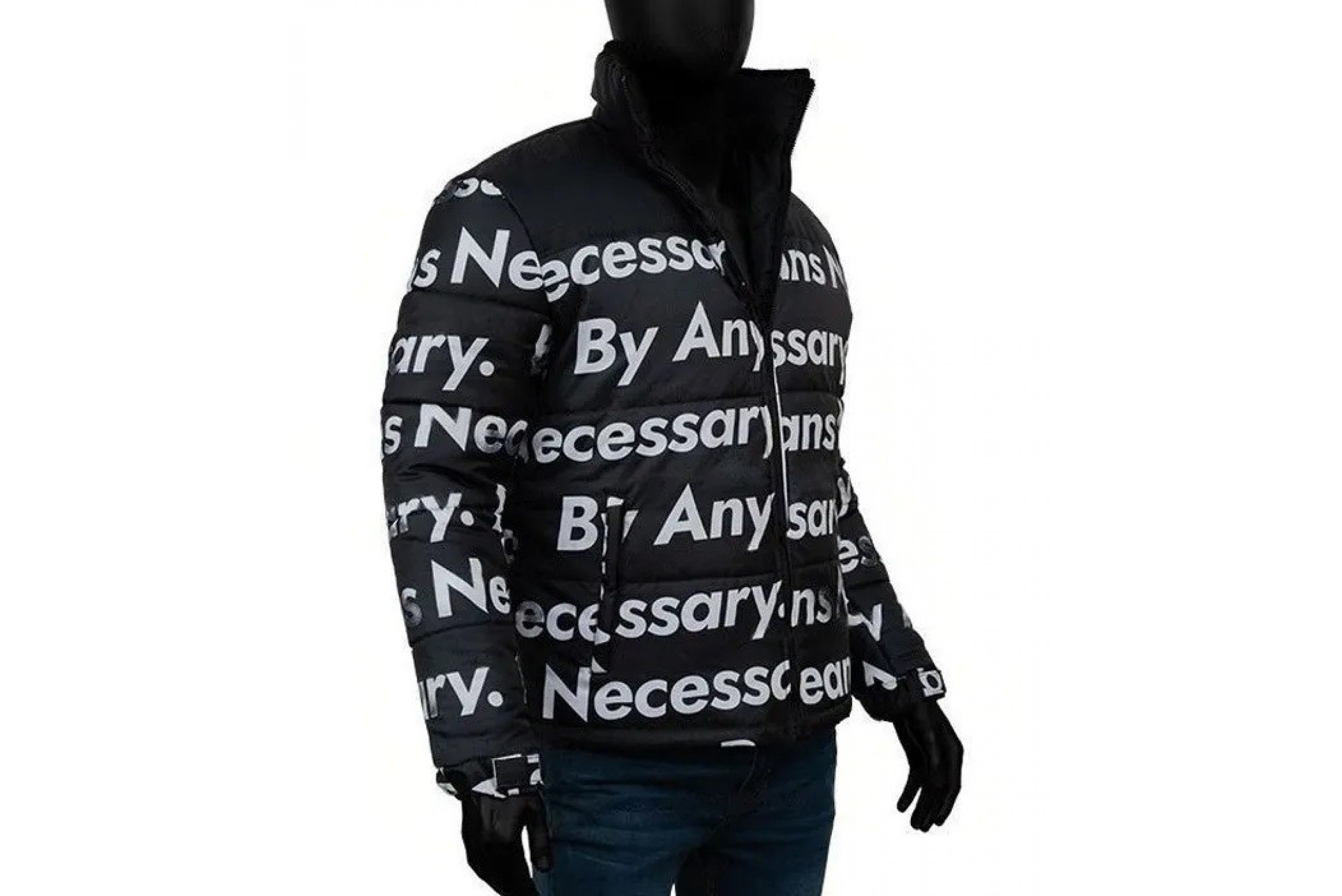 Dragon Ball Z Goku Drip Black Puffer Jacket