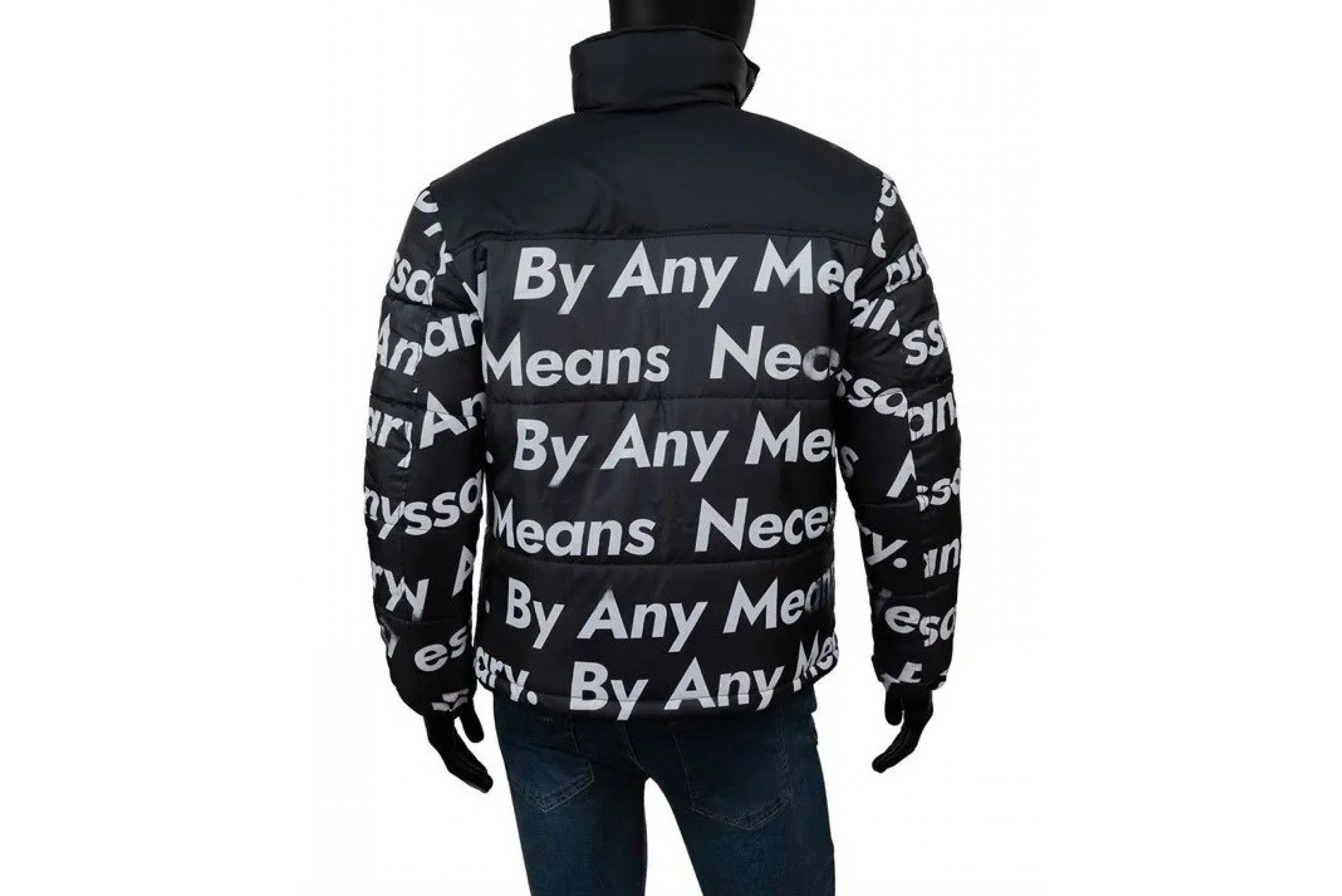 Dragon Ball Z Goku Drip Black Puffer Jacket