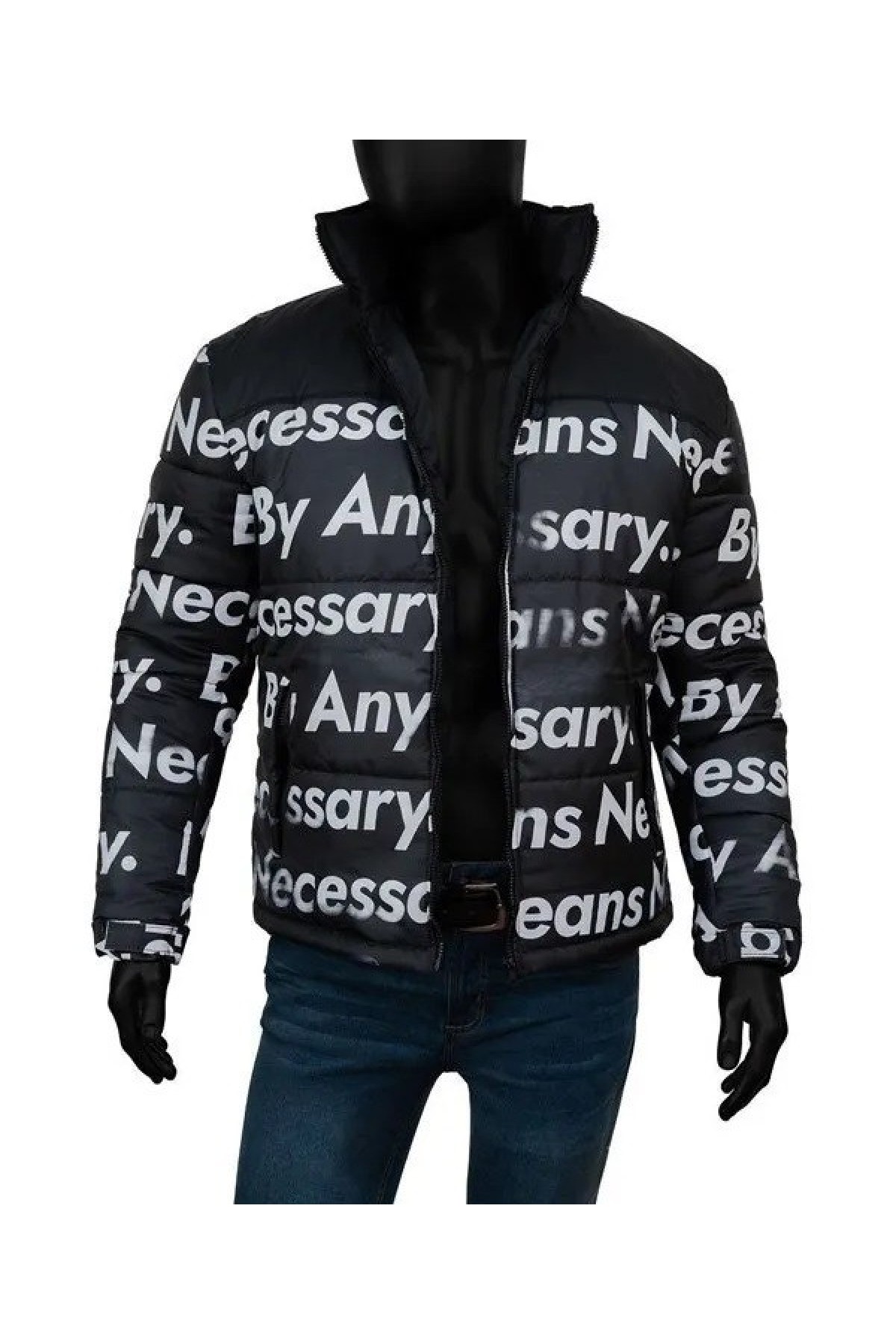 Dragon Ball Z Goku Drip Black Puffer Jacket