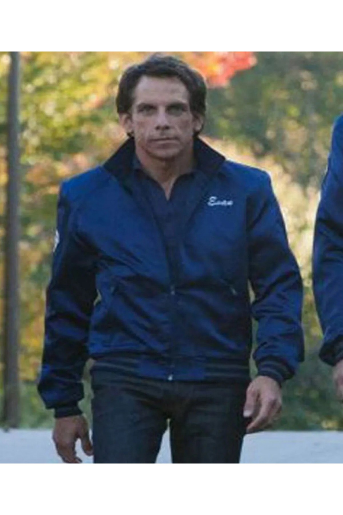Blue Neighborhood Watch Jacket – Satin Bomber Style