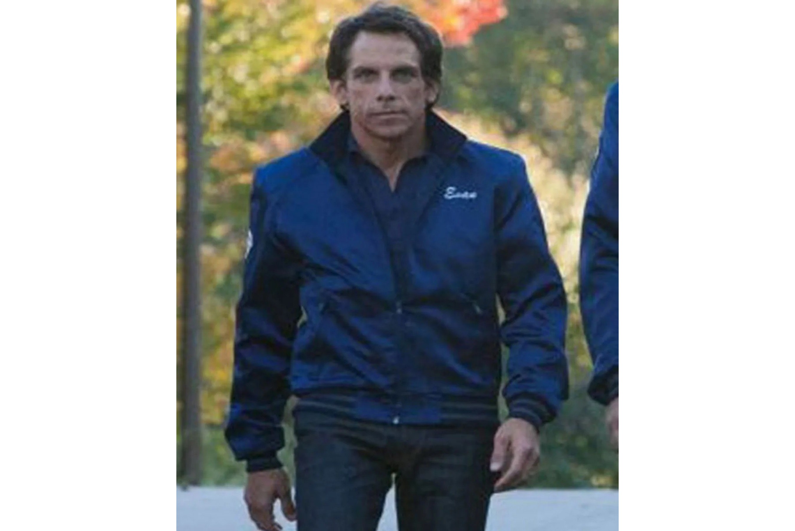 Blue Neighborhood Watch Jacket – Satin Bomber Style