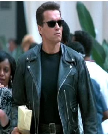 Terminator 2 Leather Jacket | Replica T2 Motorcycle Jacket